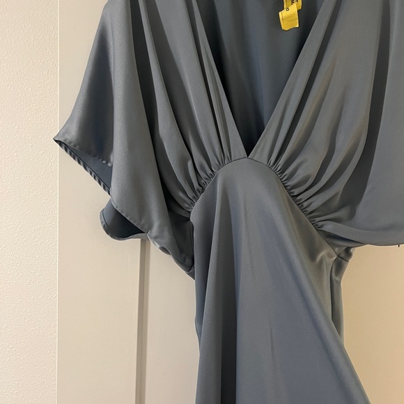 BHLDN | Dresses | Bhldn Slate Blue Maxi Dress | Poshmark